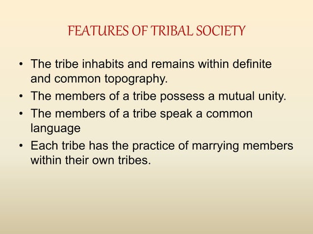 Tribal communities | PPTX