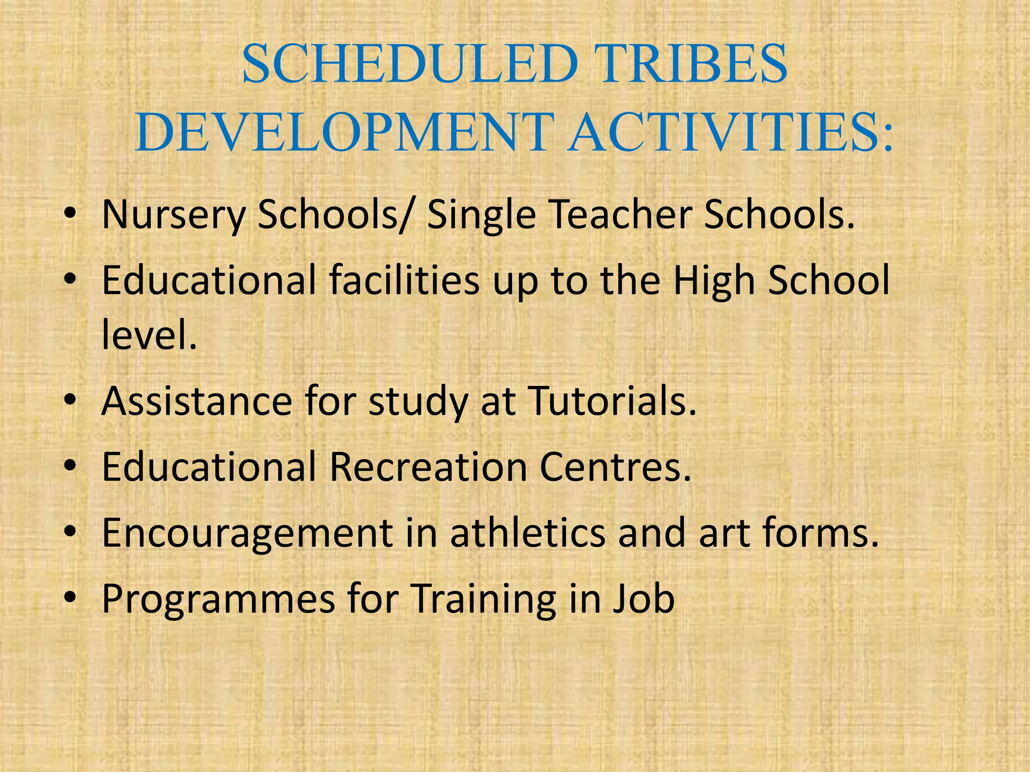 Tribal education | PPTX