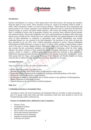 Tribal health | PDF