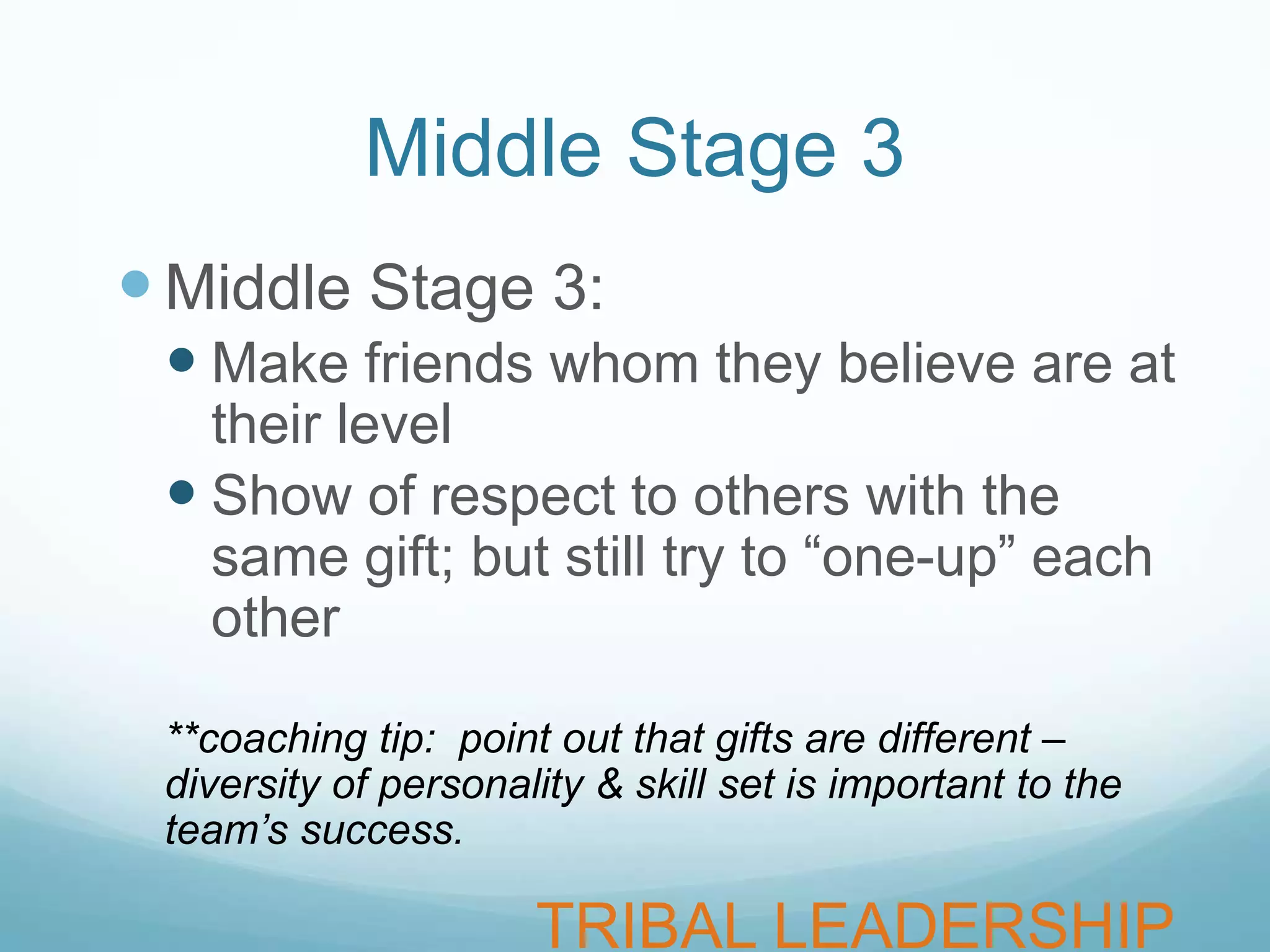 Tribal leadership slideshare | PPTX