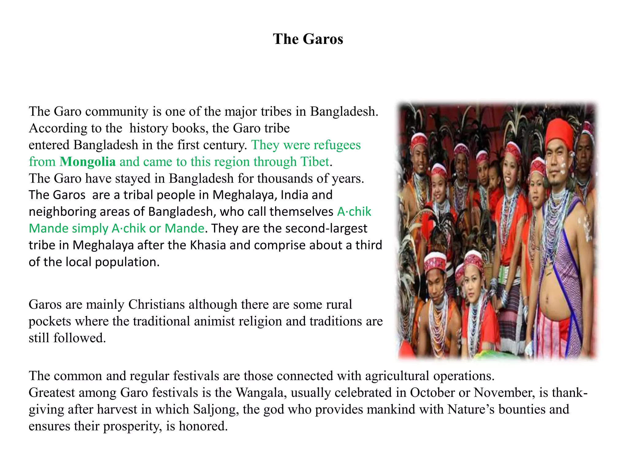 Tribal people of Bangladesh | PPTX