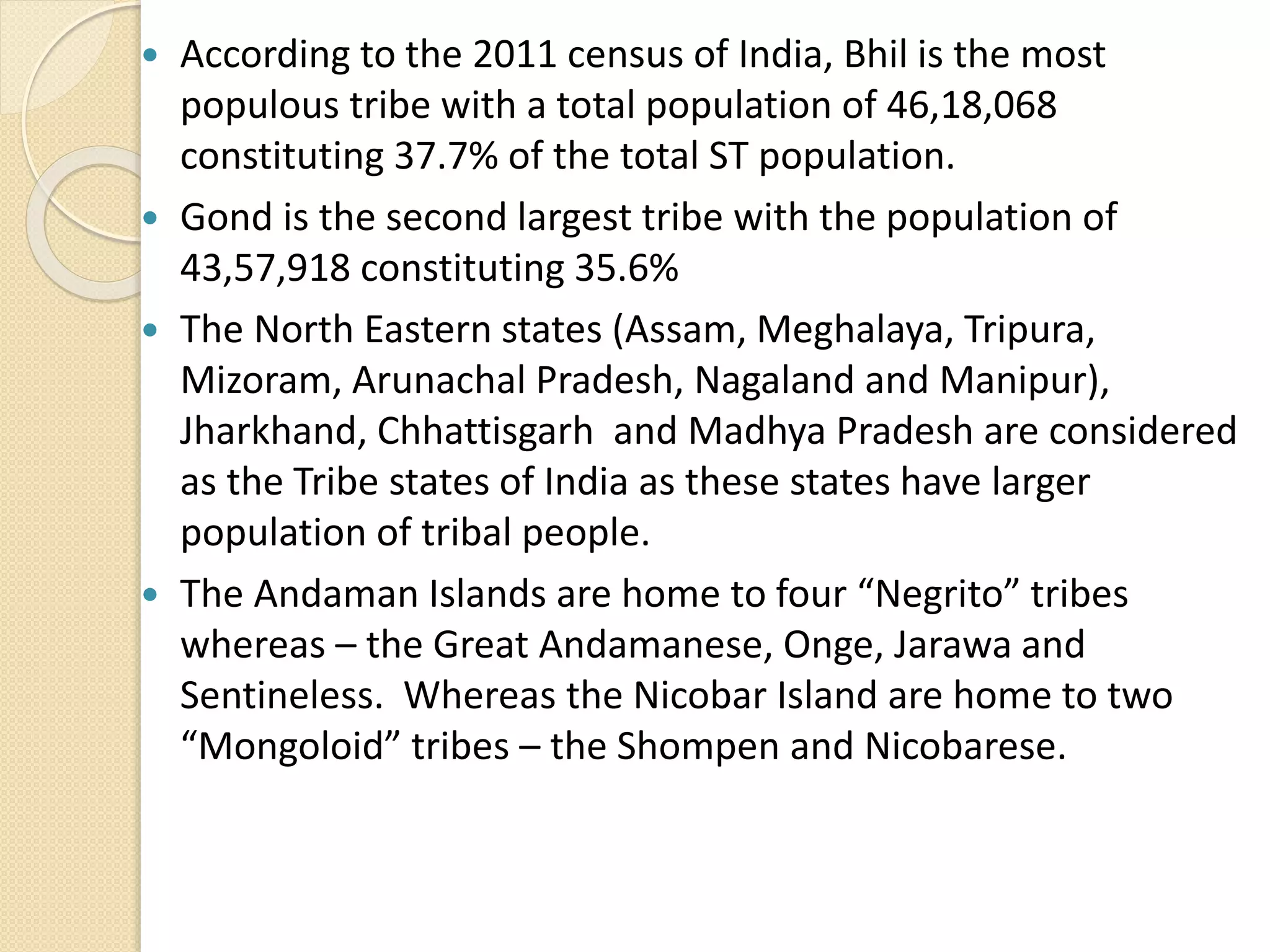 Tribal population of india | PPT