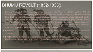 Tribal revolts in bihar (jharkhand) | PPTX