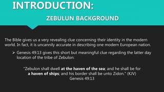 Tribe of-zebulon-report | PPTX