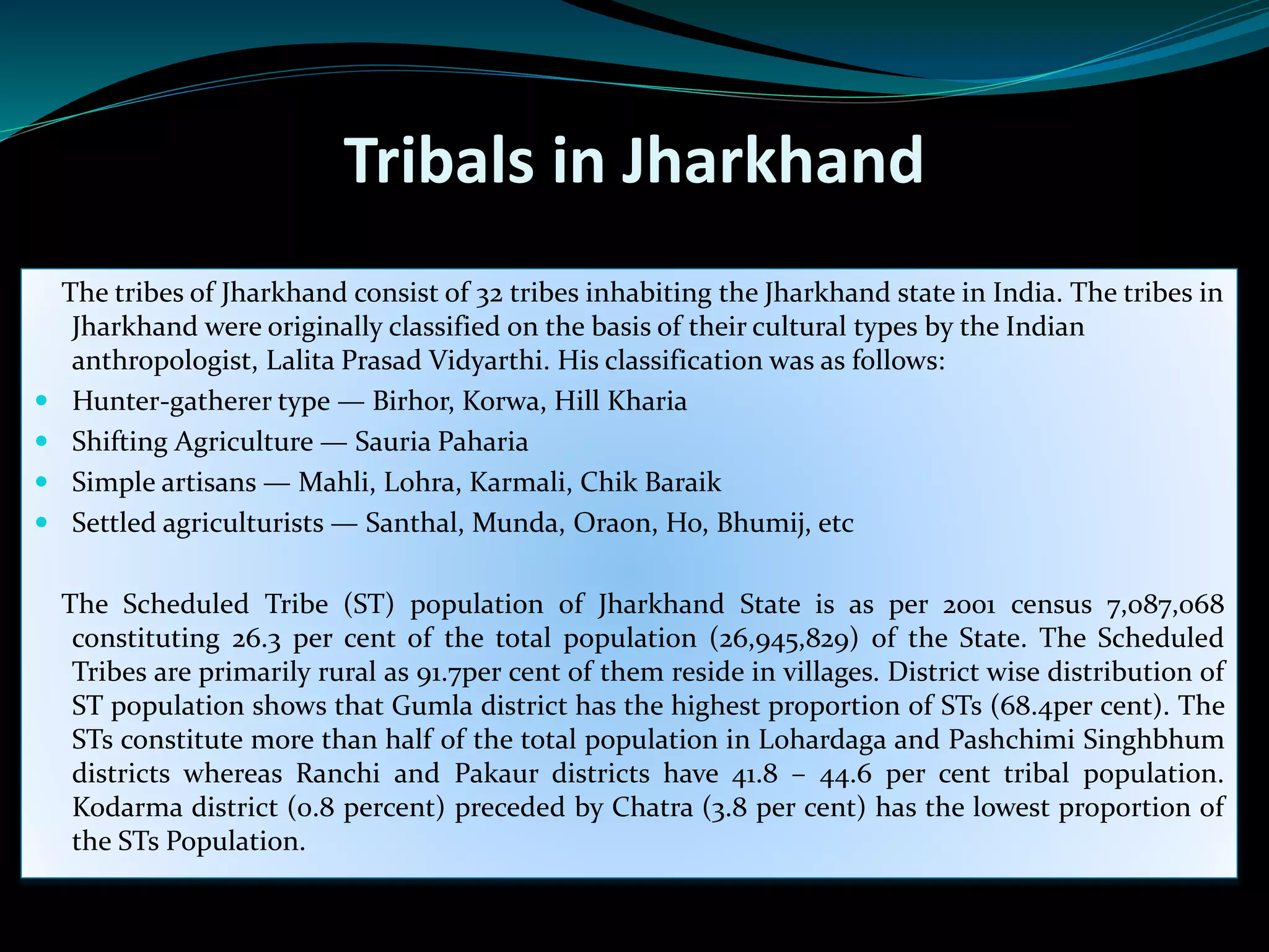 Tribe in jharkhand | PPTX