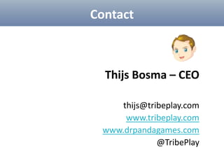 Digital Kids Edu 2013: Thijs Bosma, Founder, TribePlay | PPTX