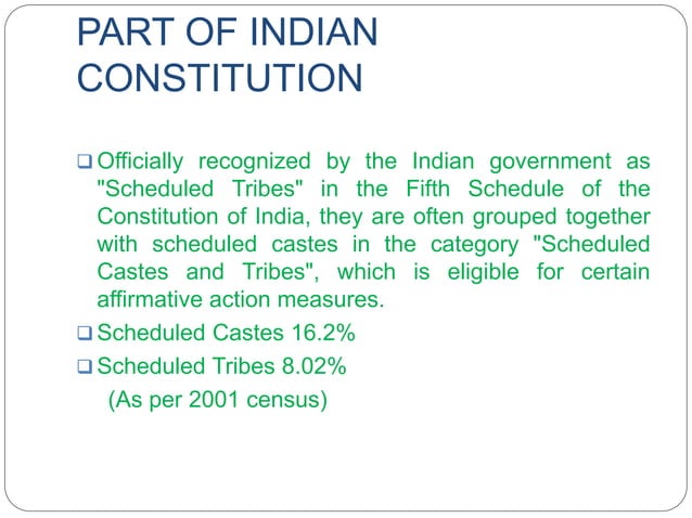 Tribes of India and thier types | PPTX