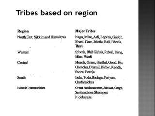 Tribes of india | PPTX