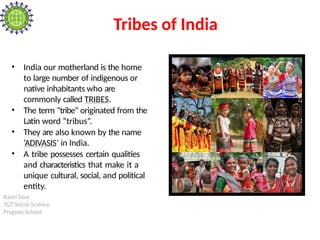 Tribes of India- Livelihood, Socio-Economic setup | PPTX