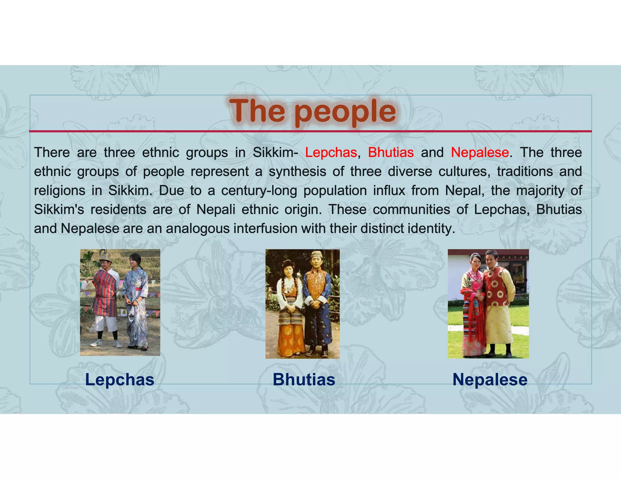 Tribes of sikkim- Art integration project | PDF