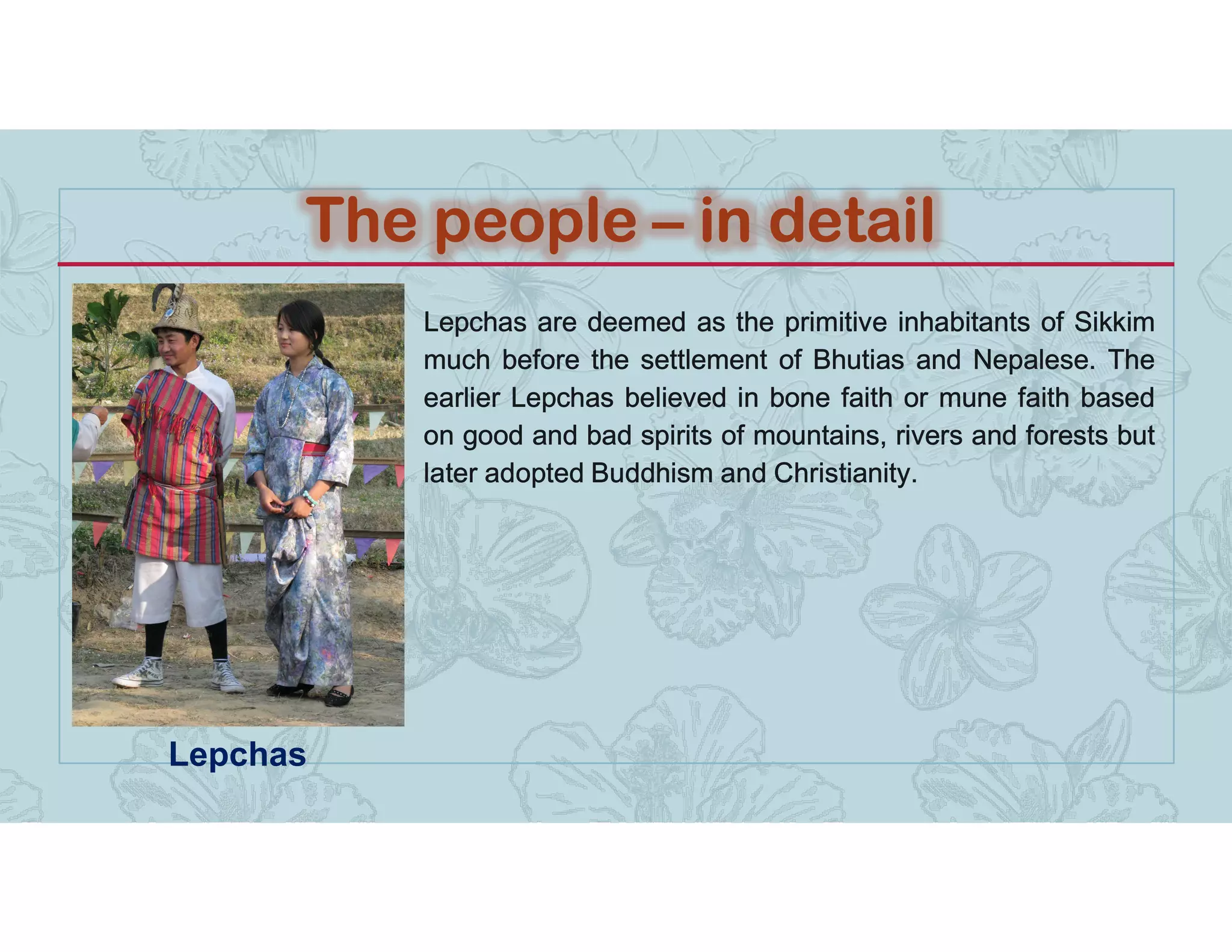 Tribes of sikkim- Art integration project | PDF