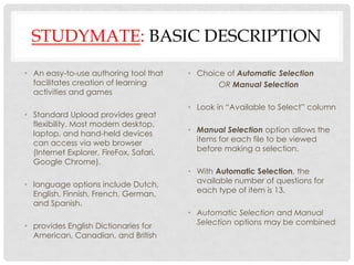 Tribe study mate presentation | PPTX