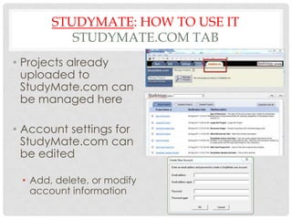 Tribe study mate presentation | PPT