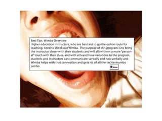 Tribe wimba presentation | PPT