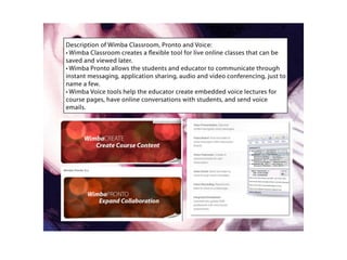 Tribe wimba presentation | PPT