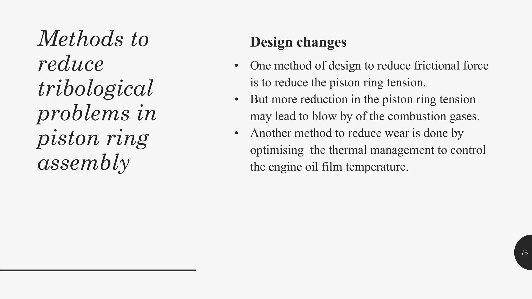 Tribological aspects of automotive engine | PPTX