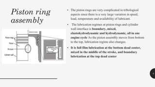 Tribological aspects of automotive engine | PPTX