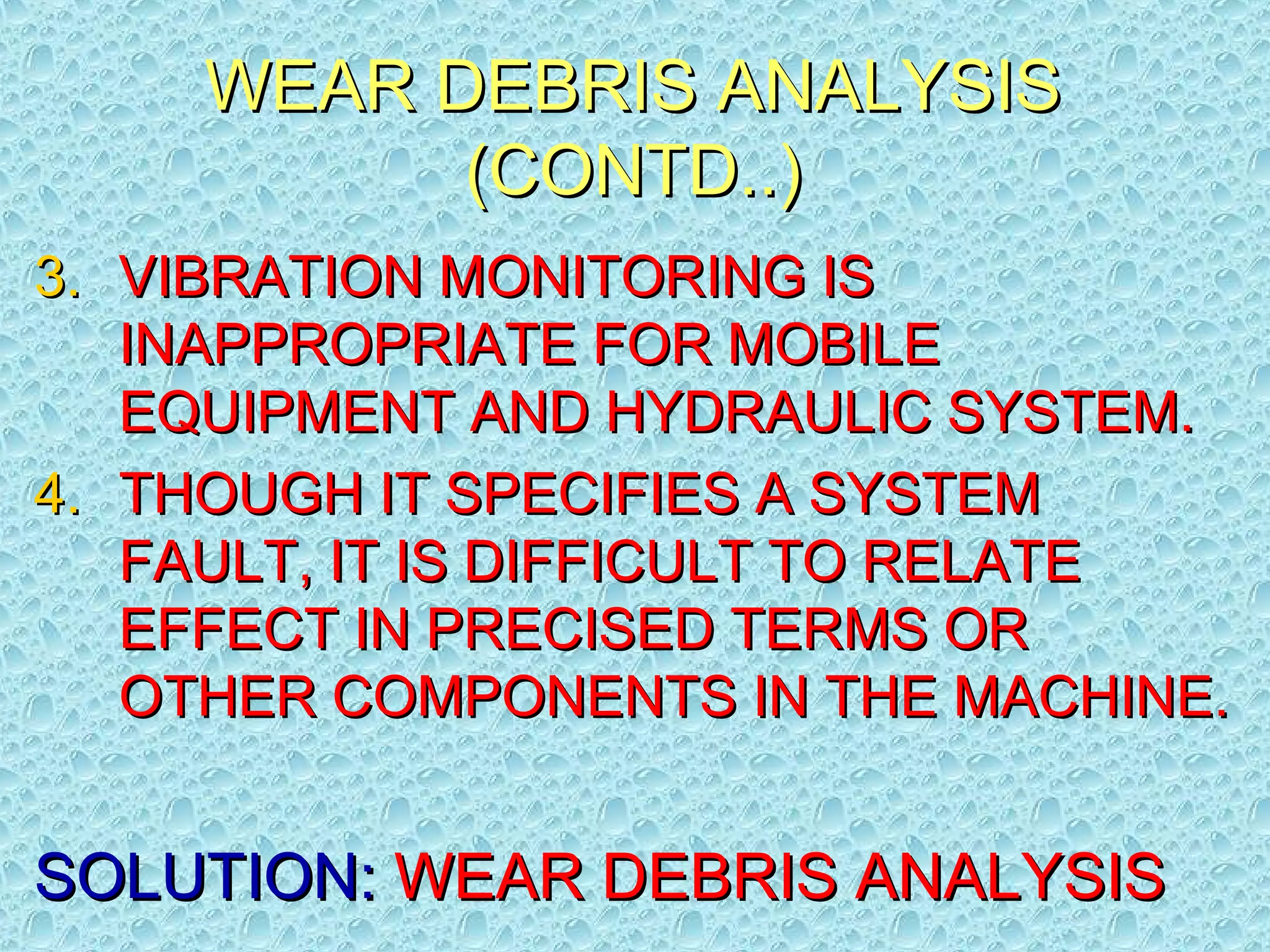 Tribology - The WDA Factor | PPT
