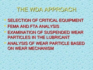 Tribology - The WDA Factor | PPT