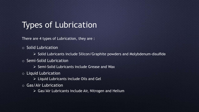 Fundamentals of Lubrication, Tribology of Materials.pptx