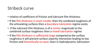 TRIBOLOGY and BEARING SURFACES | PPTX