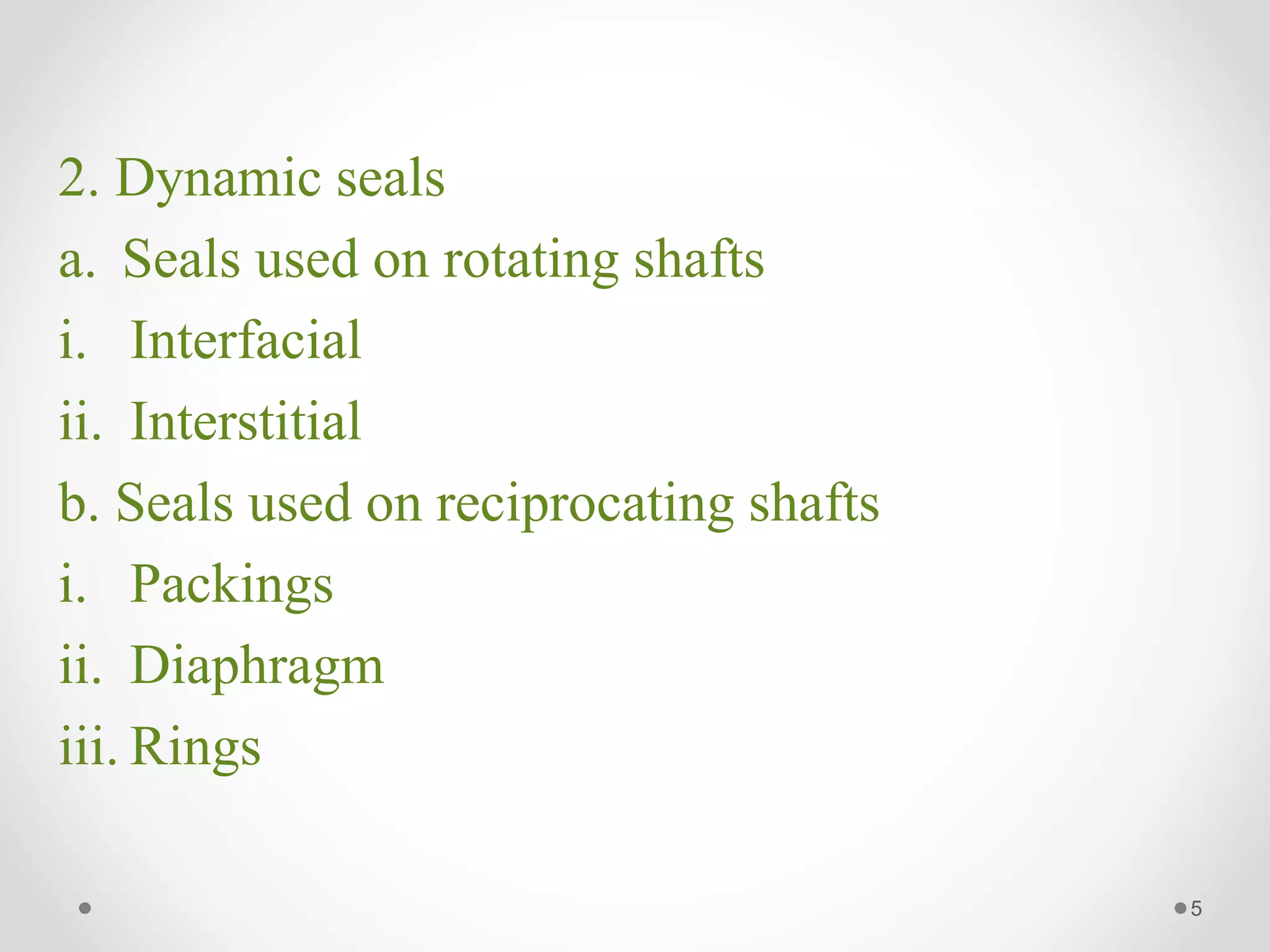 TYPES OF MECHANICAL SEALS | PPTX