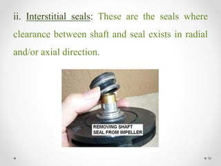 TYPES OF MECHANICAL SEALS | PPTX
