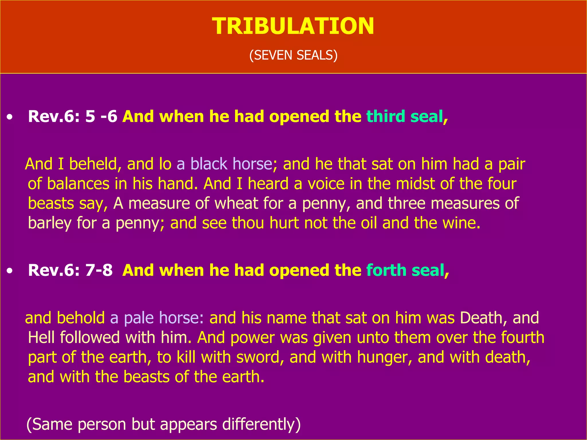 Tribulation | PPT