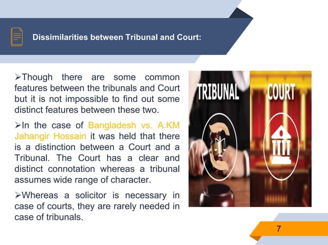 Tribunal system of bangladesh | PPTX