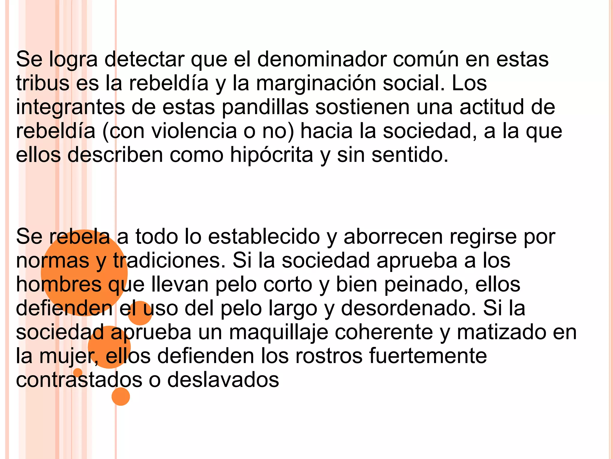 Tribus Urbanas | PPTX