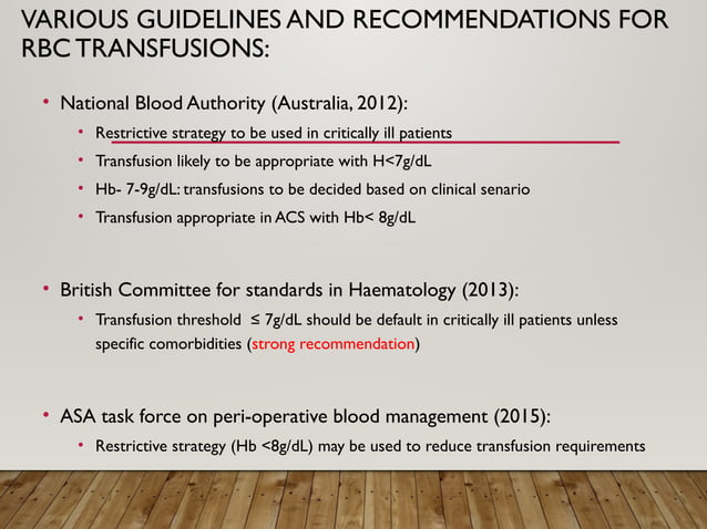 TRICC TRIAL AND OTHER TRANSFUSION TRIGGERS.pptx