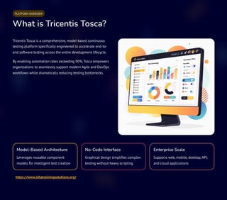 Tricentis-Tosca-Revolutionizing-Test-Automation | PDF