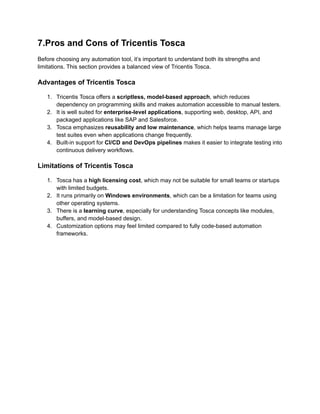 Quick Start Guide to Tricentis Tosca and Its Alternatives | PDF