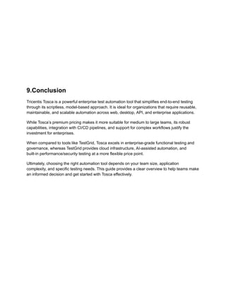 Quick Start Guide to Tricentis Tosca and Its Alternatives | PDF