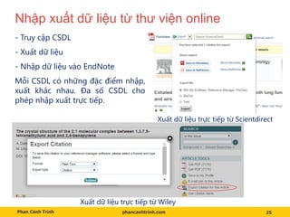 Trích dẫn tài liệu bằng EndNote X7 | PDF