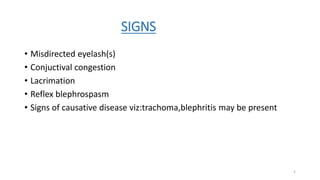 Trichiasis | PPTX