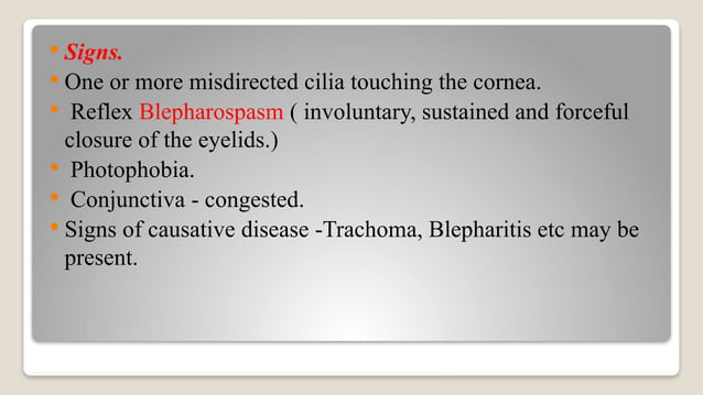 Trichiasis, pseudotrichiasis,etiology.pptx