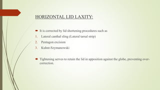 Trichiasis entropion | PPTX
