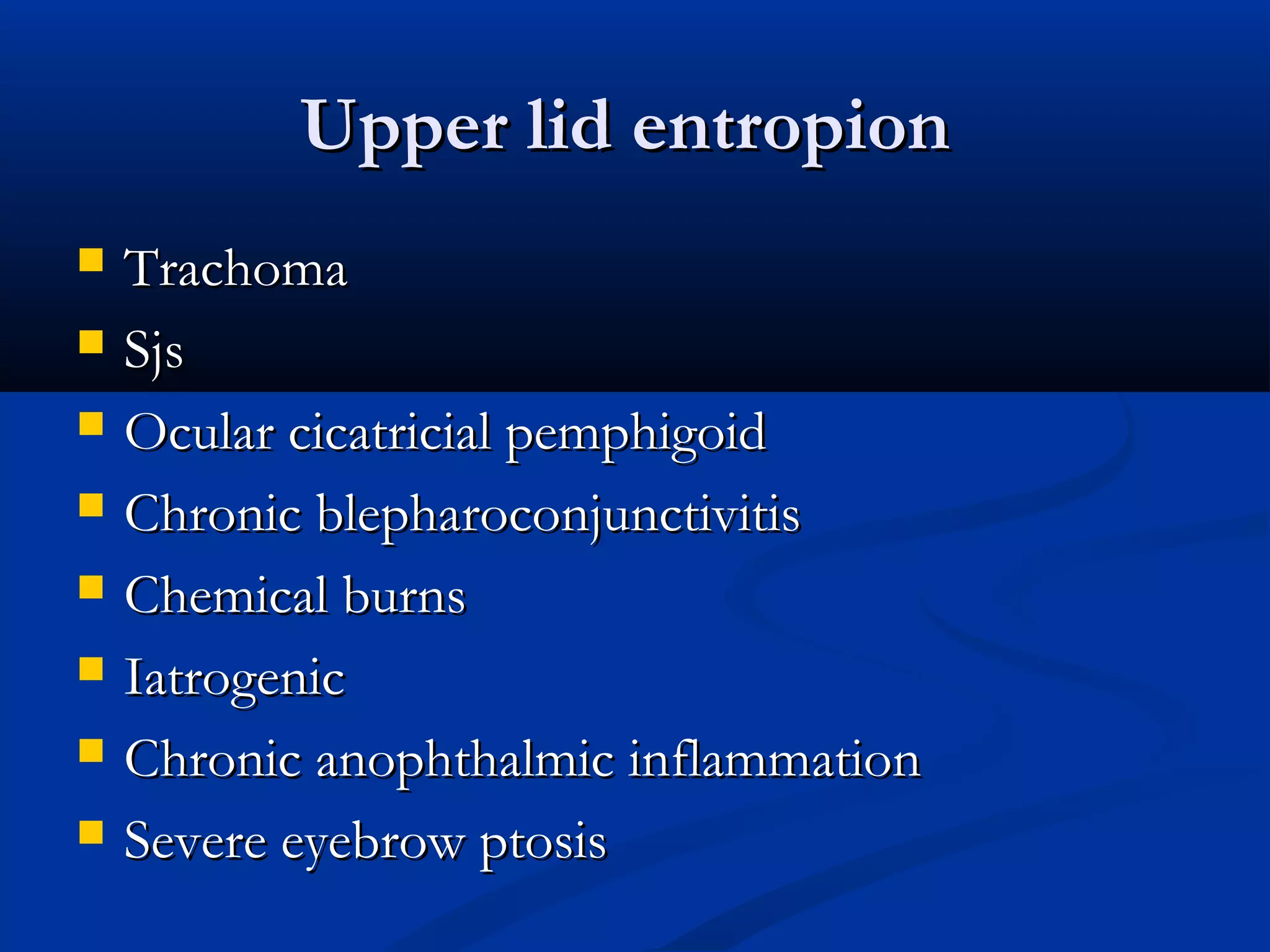 Ectropion and entropion | PPT