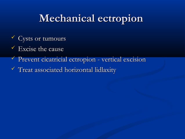 Ectropion and entropion | PPT
