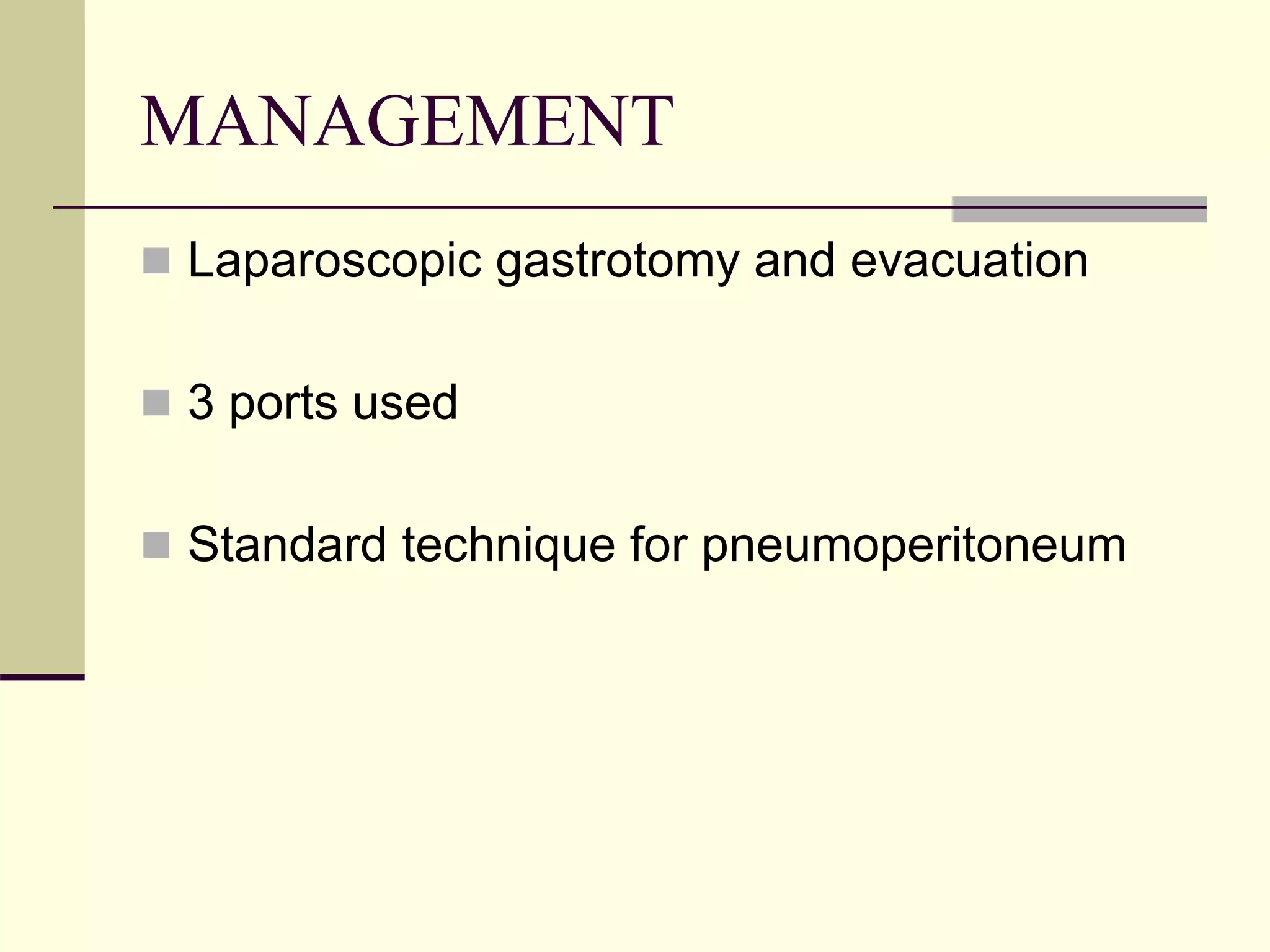 Trichobezoar management - laparoscopic | PPT