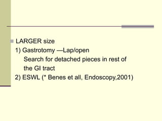 Trichobezoar management - laparoscopic | PPT