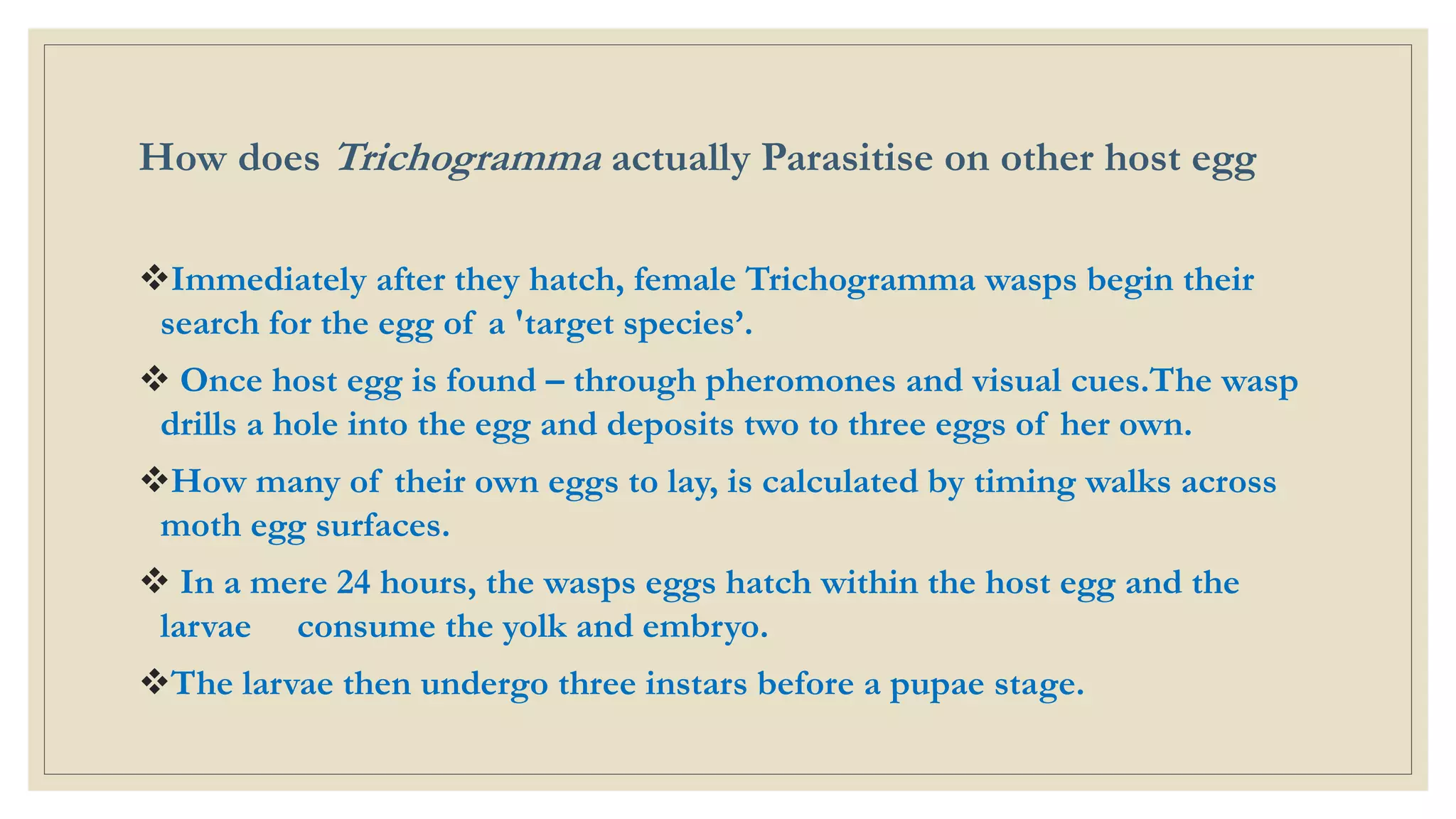 TRICHOGRAMMA.pptx | Beekeeping | Hobbies & Interests
