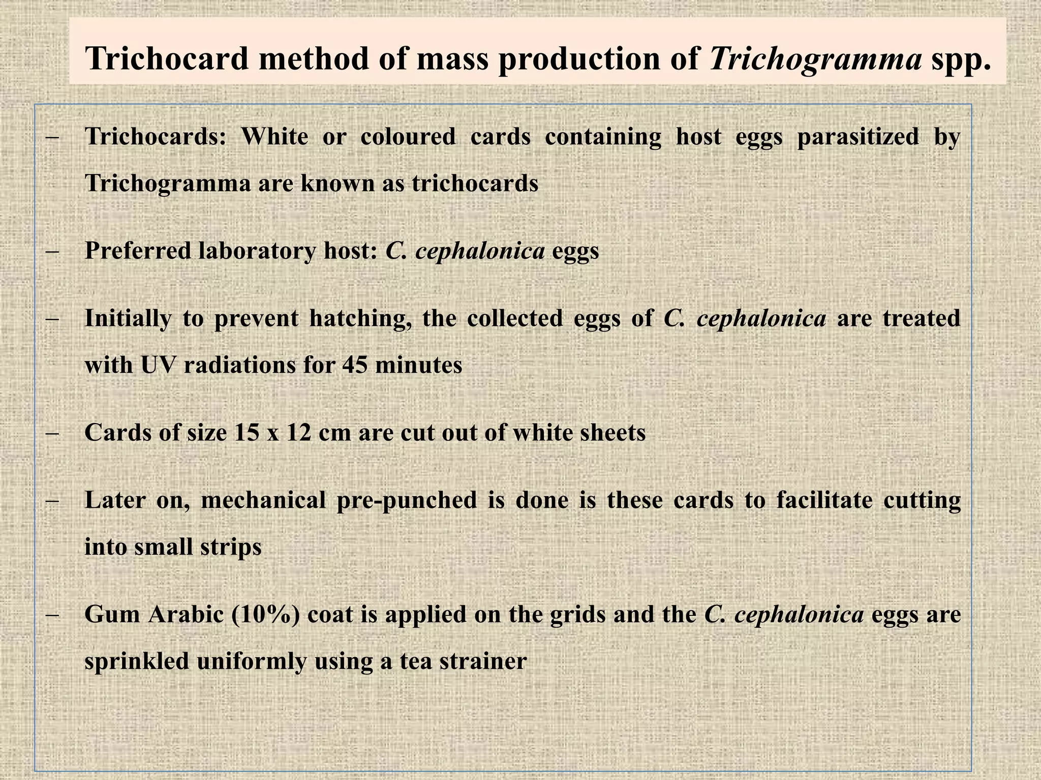 TRICHOGRAMMATIDS IN BIOLOGICAL CONTROL OF INSECT PESTS.pptx