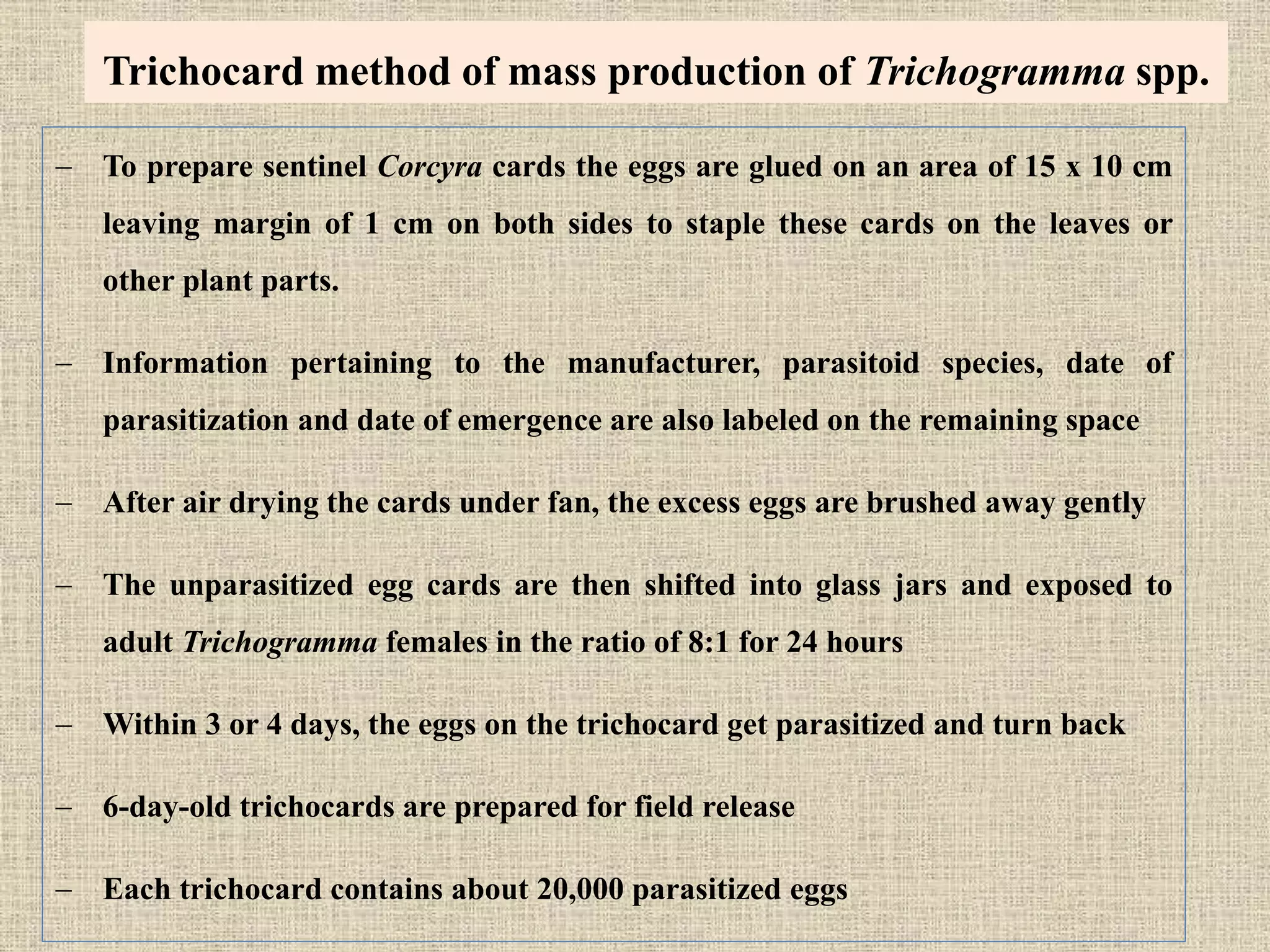 TRICHOGRAMMATIDS IN BIOLOGICAL CONTROL OF INSECT PESTS.pptx