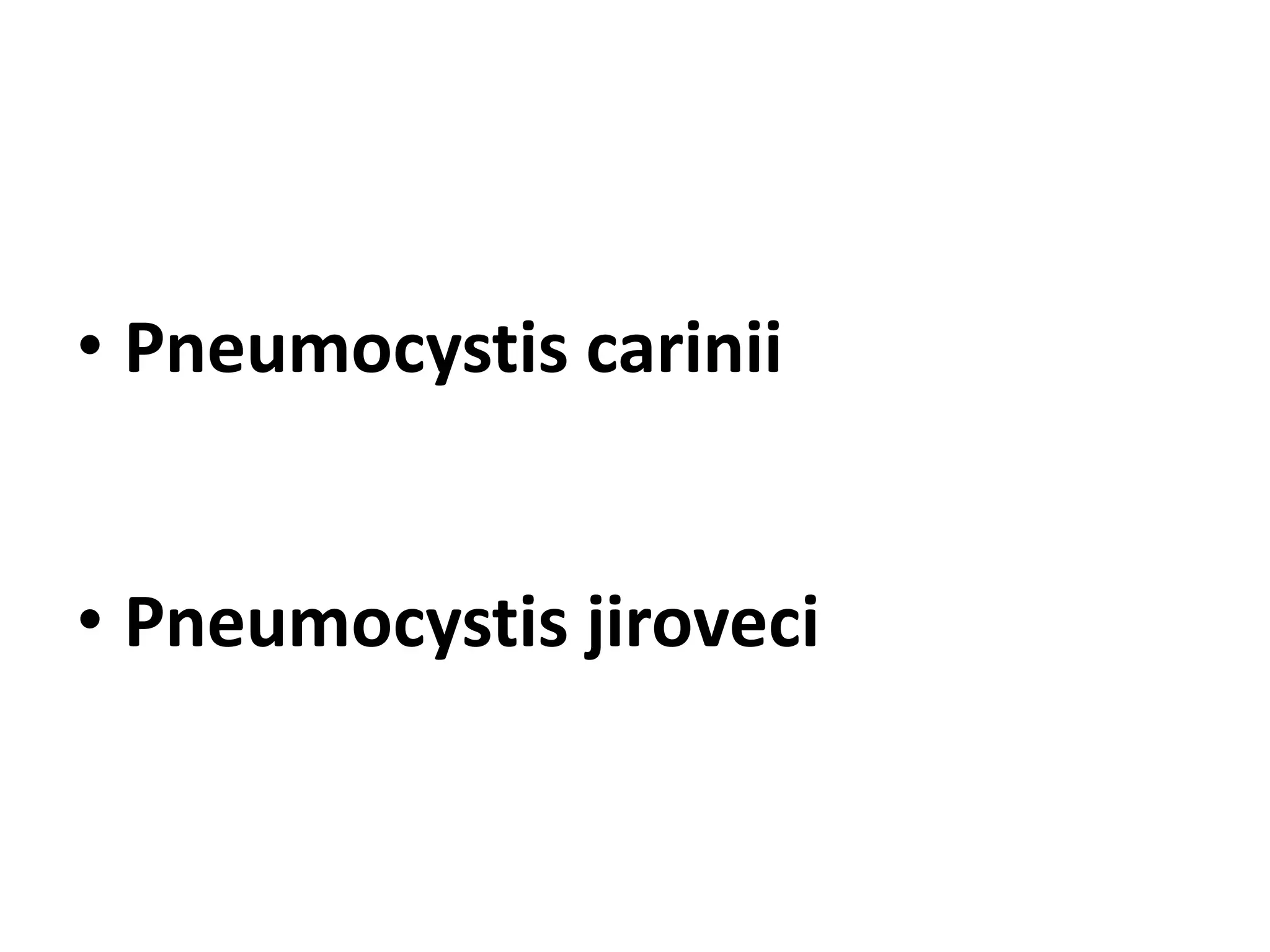 Trichomonas & Pneumocystis | PPT