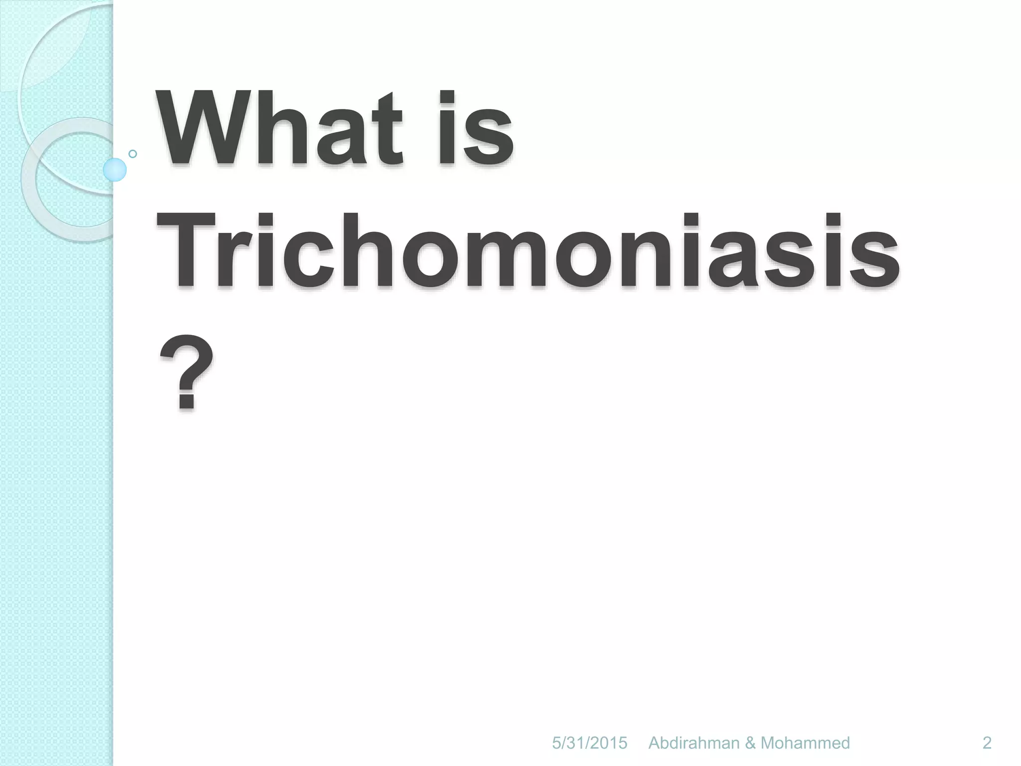 Trichomoniasis | PPTX