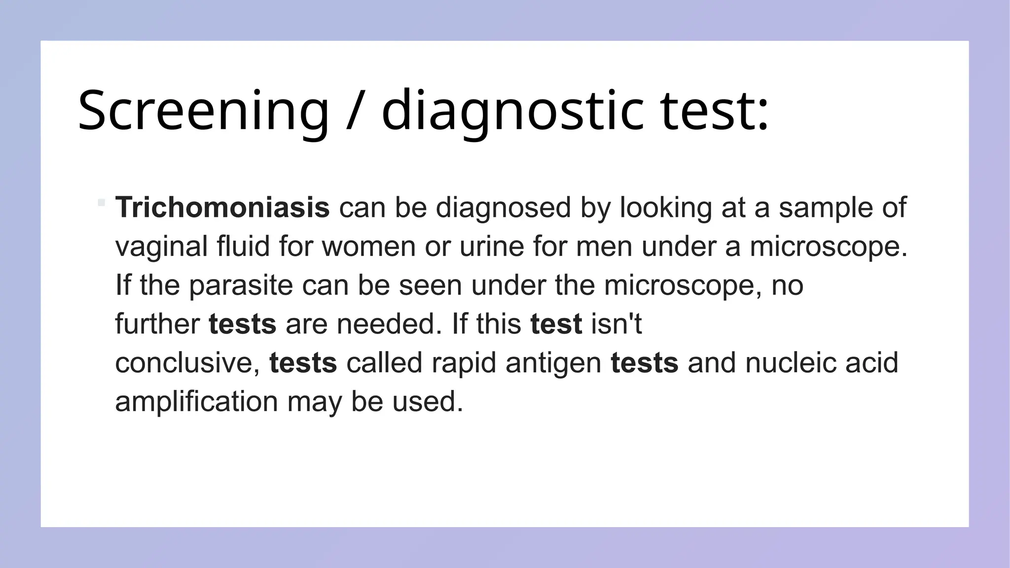 Trich is caused by a one-celled protozoan organism called Trichomonas ...