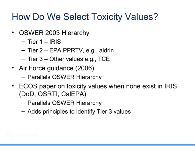 Trichoroethylene What We Know | PPT