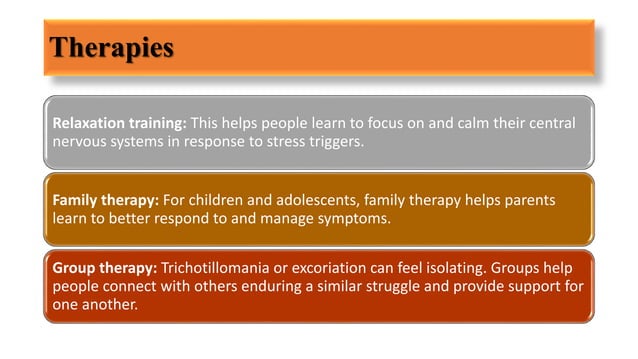 Trichotillomania and excoriation disorder | PPTX